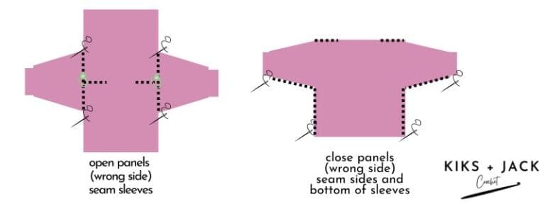 Nusa Mesh Net Crochet Sweater Top Free Pattern | Kiks and Jack Crochet